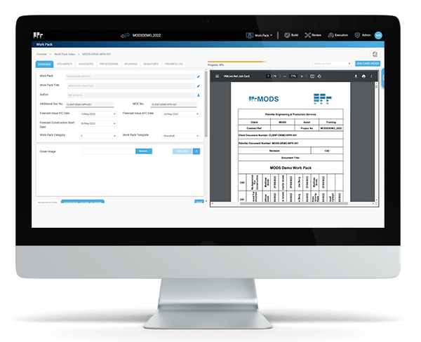 Digital Work Packs Management Software | MODS Connect WorkPack